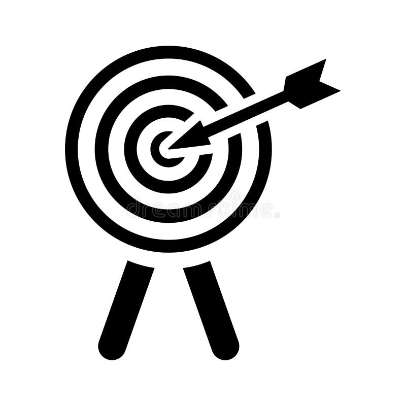 Goal, Seo, Target Icon. Orange Color Vector EPS Stock Illustration ...