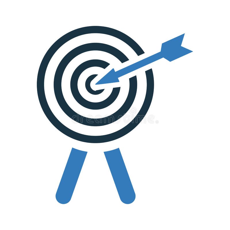 Goal, Seo, Target Icon. Orange Color Vector EPS Stock Illustration ...