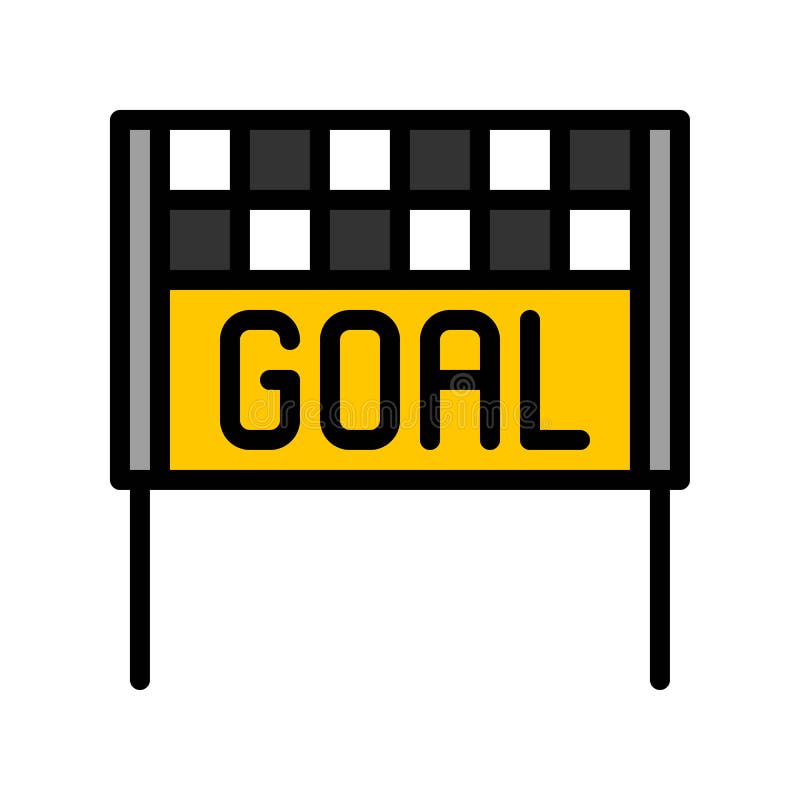 Goal Vector, Digital Marketing Filled Icon Editable Stroke Stock Vector ...