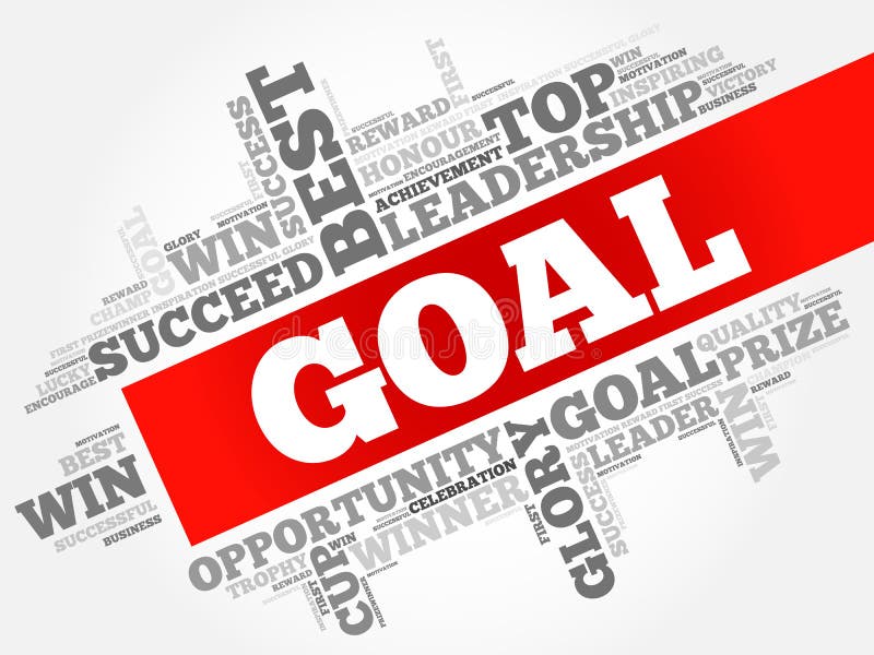 GOAL word cloud stock illustration. Illustration of management - 200192363