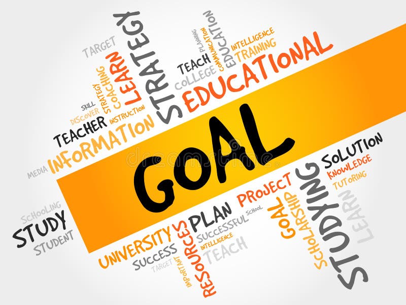 GOAL word cloud stock photo. Image of improve, company - 200827634
