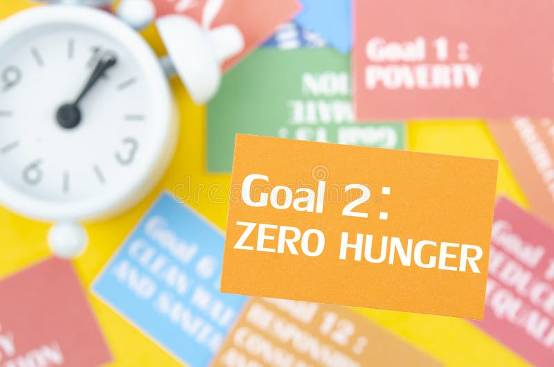 The Goal 2 : Zero Hunger. the SDGs 17 Development Goals Environment ...