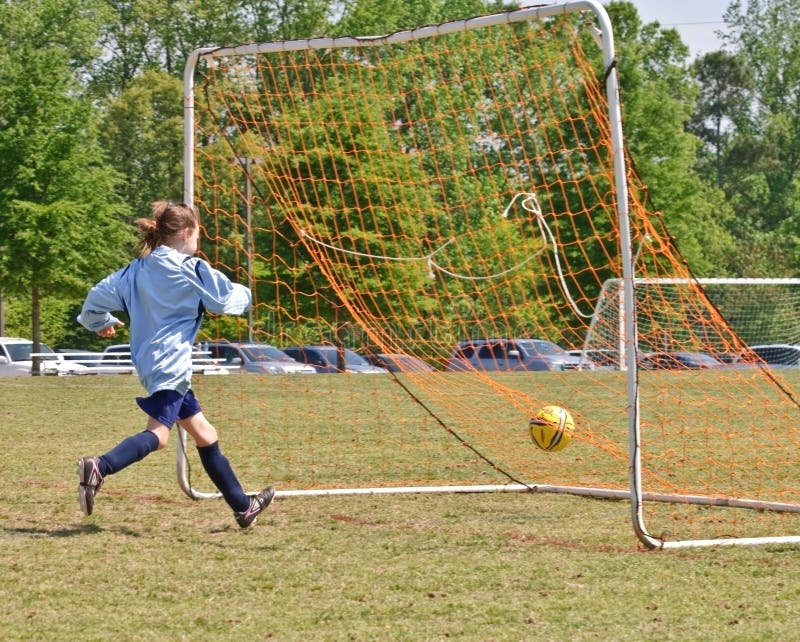 Soccer Football Goal Keeper Making Save Stock Image - Image of point ...