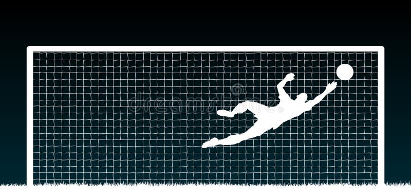 Soccer Goalie Dive Clipart