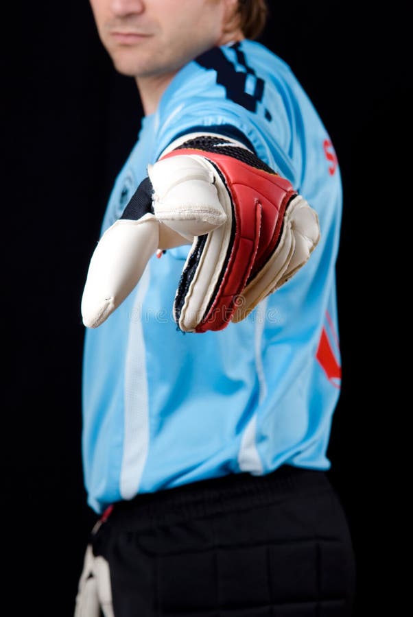 Goalkeeper in action stock photo. Image of soccer, hand - 3260224
