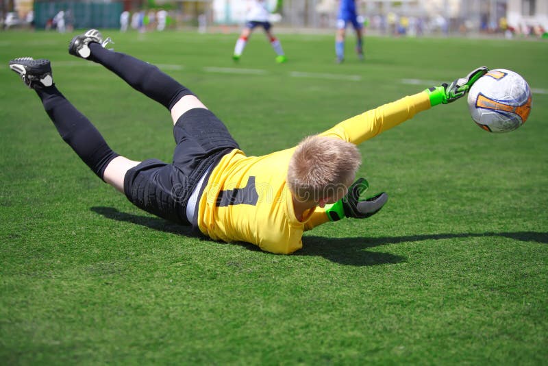 Goalkeeper editorial image. Image of caucasian, jumping - 55463860