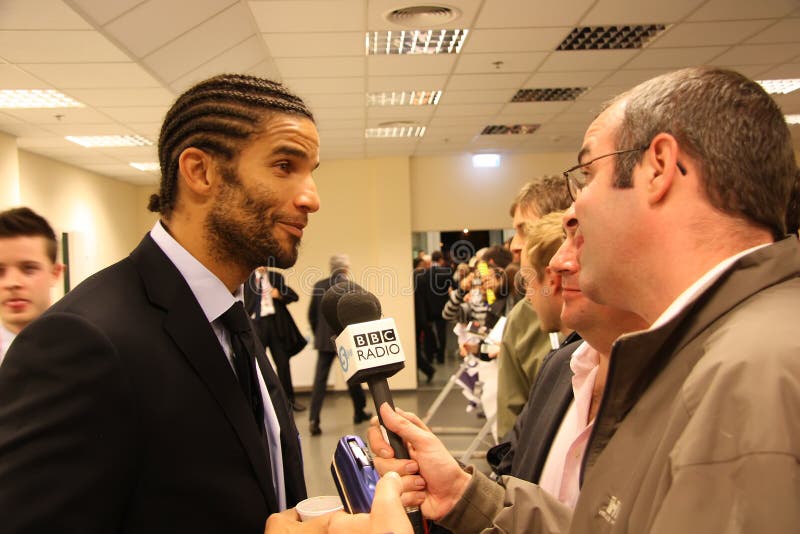 Goalkeeper David James Gives Post-match Interview Editorial Image ...