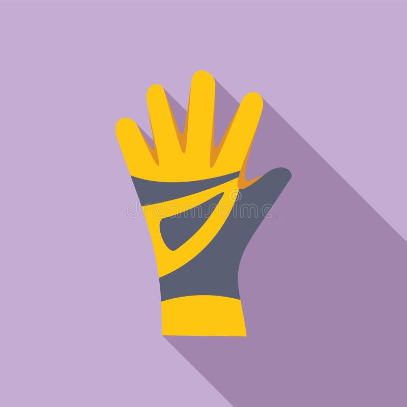 Goalkeeper Glove Protecting Hand during Soccer Game Icon Stock Vector ...