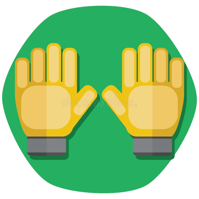Goalkeeper Gloves. Vector Illustration Decorative Design Stock Vector ...