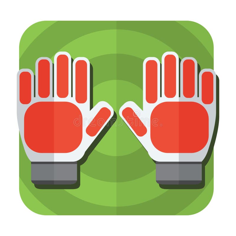 Goalkeeper Gloves. Vector Illustration Decorative Design Stock Vector ...