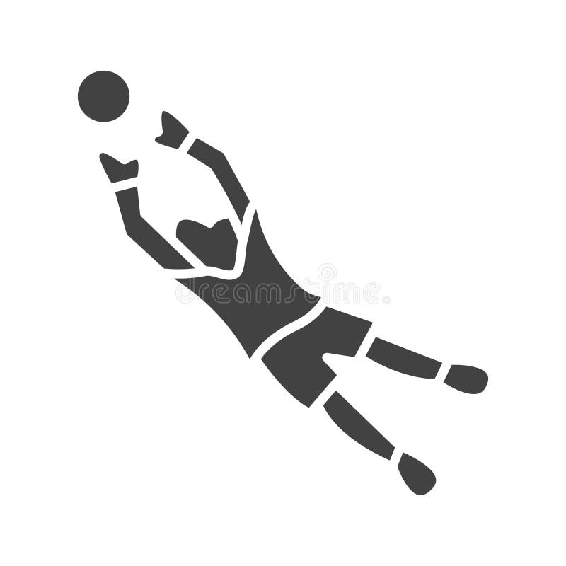 Goalkeeper Icon Vector Image. Stock Vector - Illustration of isolated ...