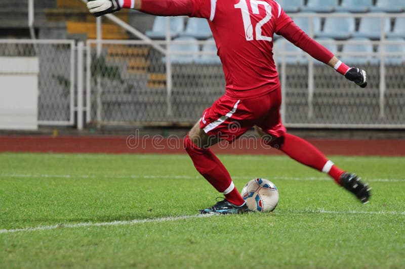 Goalkeeper s strike out editorial photo. Image of sport - 21877716