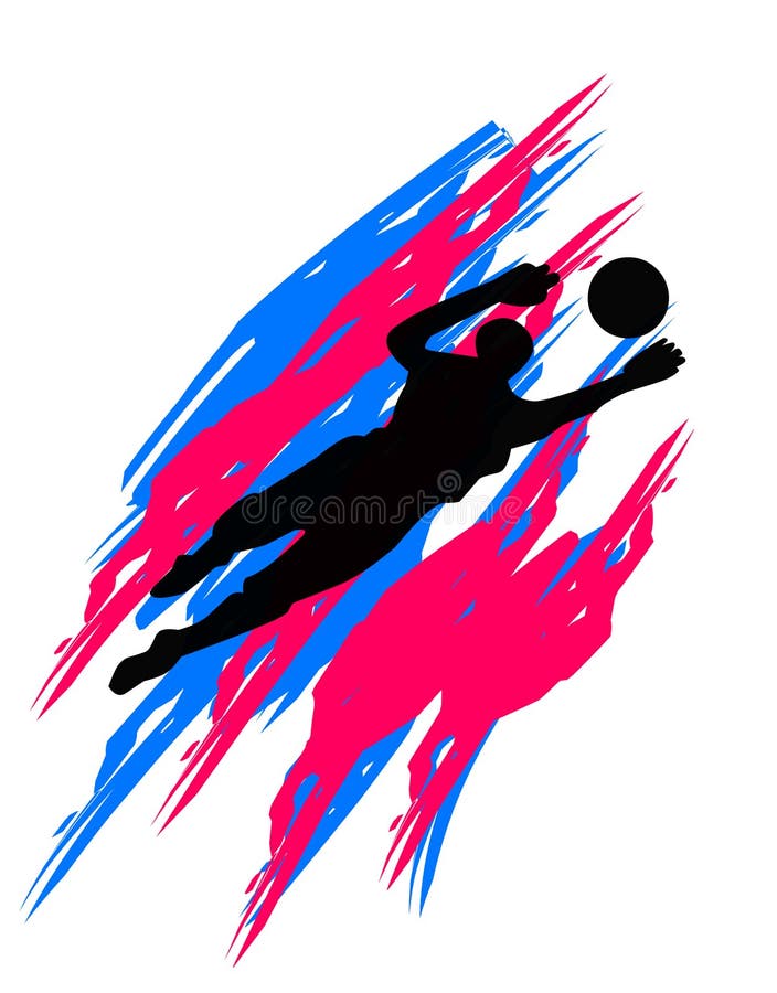 Illustration of a Goalkeeper Stock Illustration - Illustration of ...