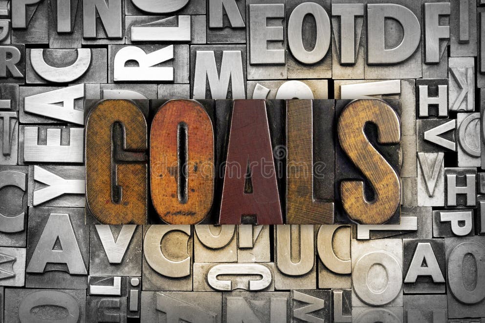 Goals stock photo. Image of retro, aspirations, letters - 38208084