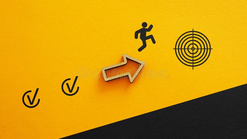 Goals Achievement and Business Success. Task Completion Stock Image - Image of statistics ...