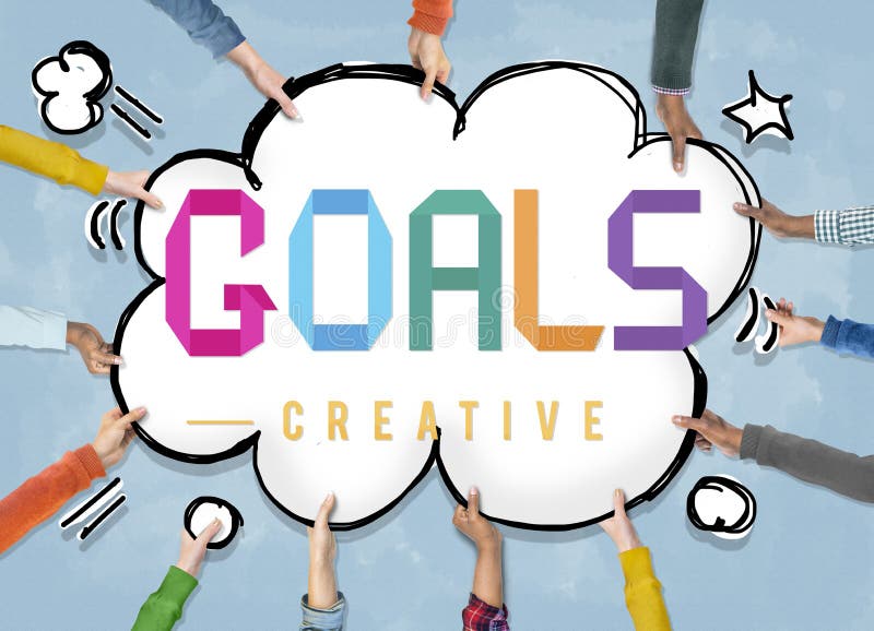 Goals Aim Target Vision Inspiration Concept Stock Illustration ...