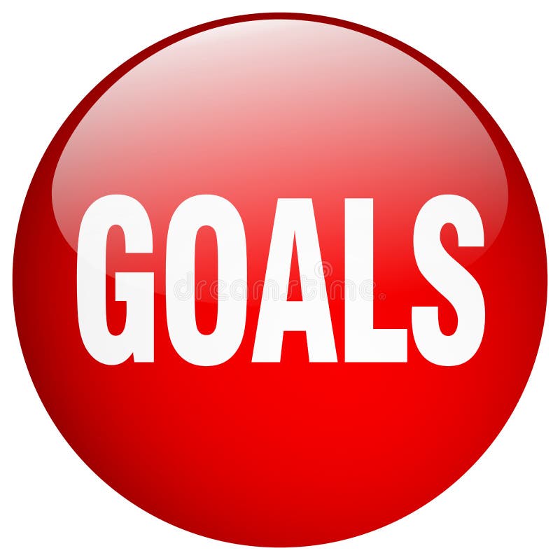 Goals button stock vector. Illustration of graphic, note - 122696088