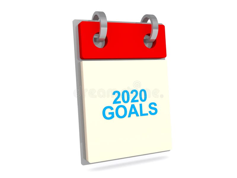 2020 goals illustration stock photo. Image of plans - 137389488