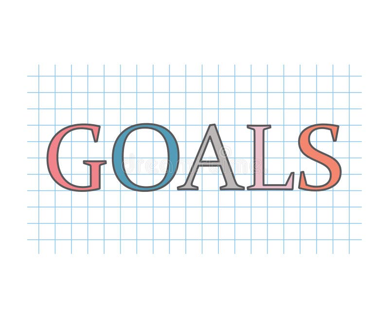 Goals Concept- Vector Illustration Stock Vector - Illustration of ...