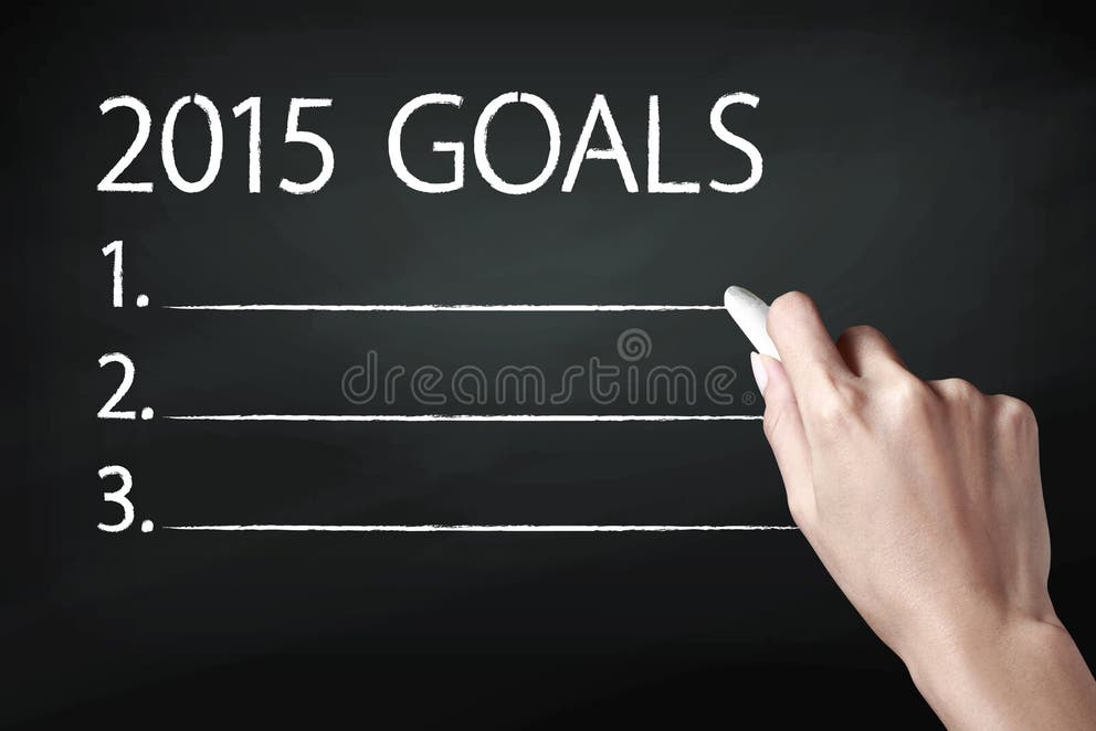 2015 goals stock image. Image of hand, january, year - 46142269