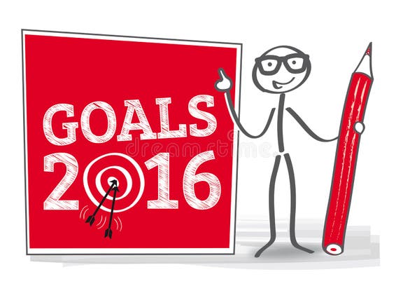 Goals 2016 illustration stock illustration. Illustration of holiday - 63462824