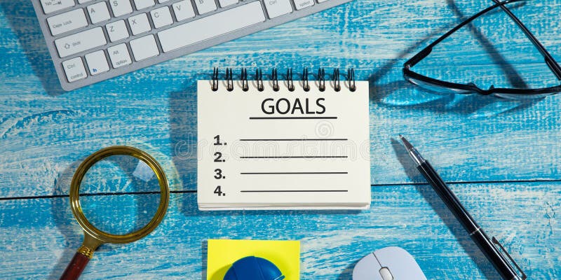 Goals and List in the Notepad. Business Concept Stock Image - Image of ... Goals and List in the Notepad. Business Concept Stock Image - Image of ...
