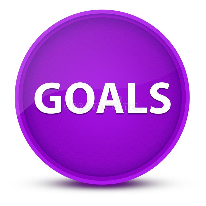 Goals Luxurious Glossy Purple Round Button Abstract Stock Illustration ...