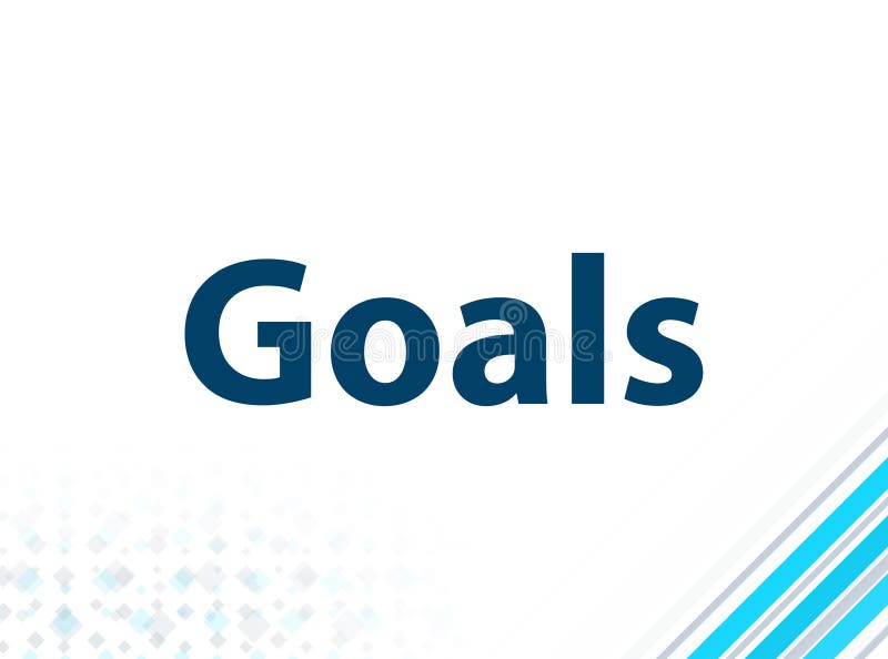 Goals Modern Flat Design Blue Abstract Background Stock Illustration ...