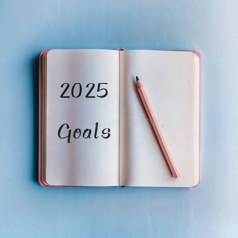 Open Notebook 2025 Resolutions Written Page Stock Photos - Free ...