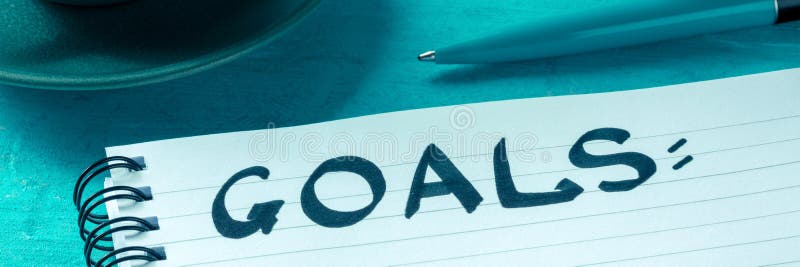 Goals Panorama. the Concept of Goal Setting, Writing a List or a Plan ...