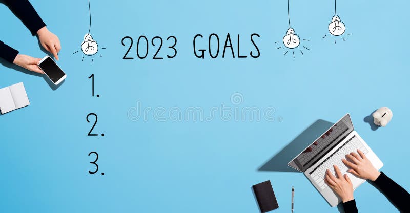 2023 Goals with People Working Together Stock Photo - Image of ...