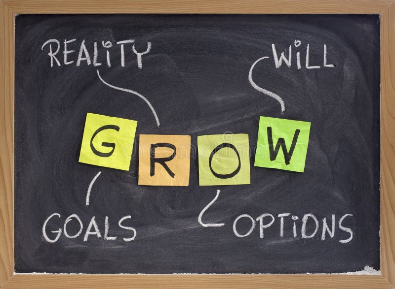 Goals, Reality, Options, Will Stock Photo - Image of grow, inspiration ...