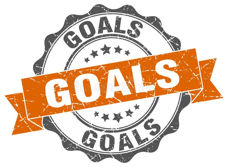 Goals seal. stamp stock vector. Illustration of vintage - 119898979