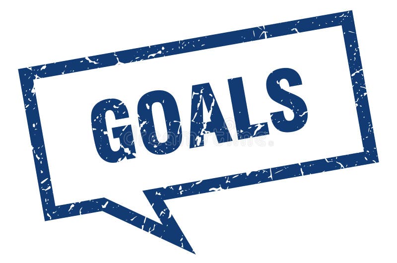 Goals speech bubble. stock vector. Illustration of graphic - 153585296