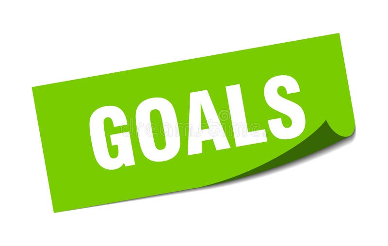 Goals sticker. stock vector. Illustration of design - 153555141