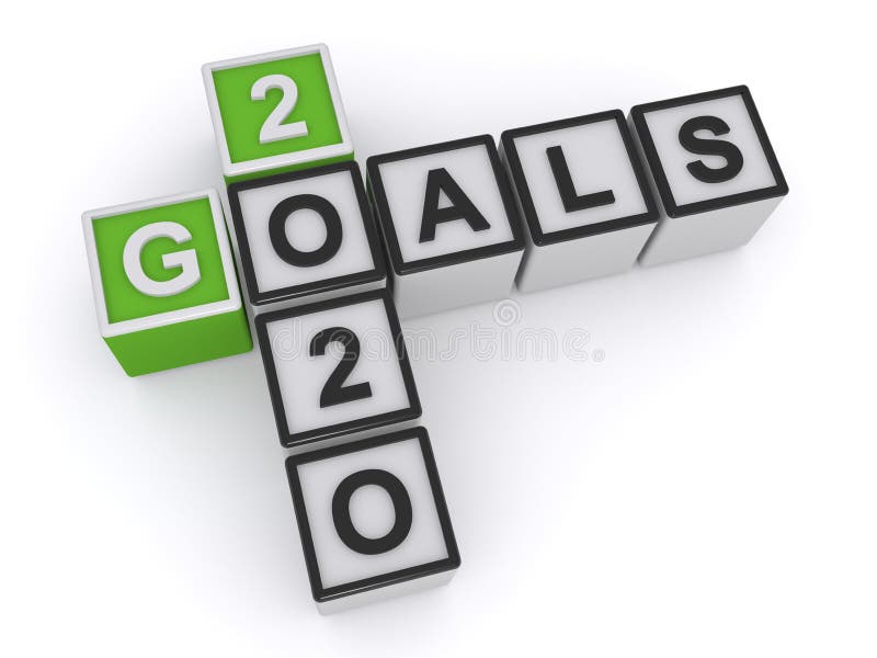2020 goals illustration stock photo. Image of plans - 137389488