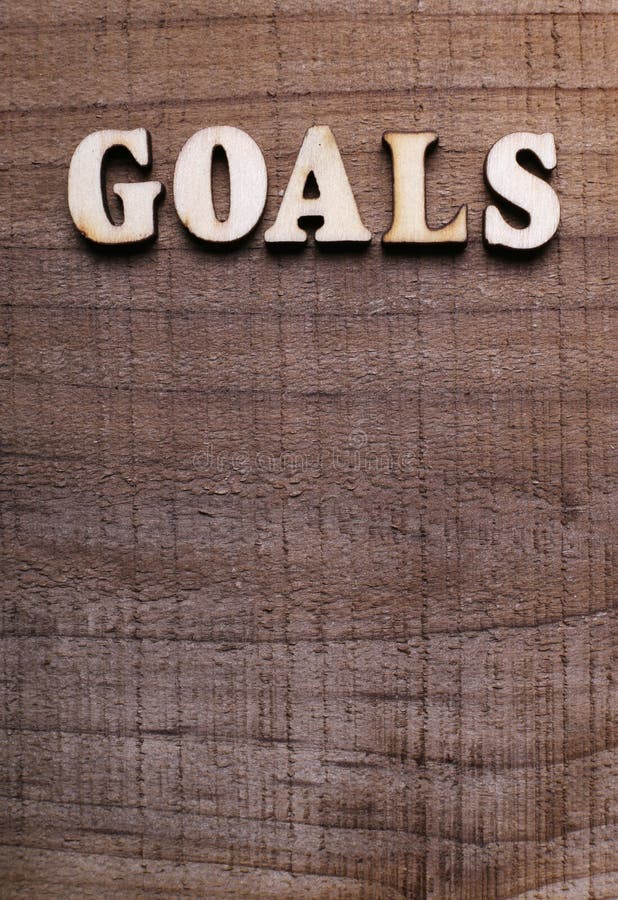 Goals Wooden Background stock photo. Image of natural - 61050262