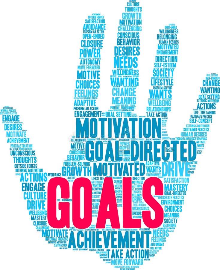 Goals Word Cloud stock vector. Illustration of choices - 211014622