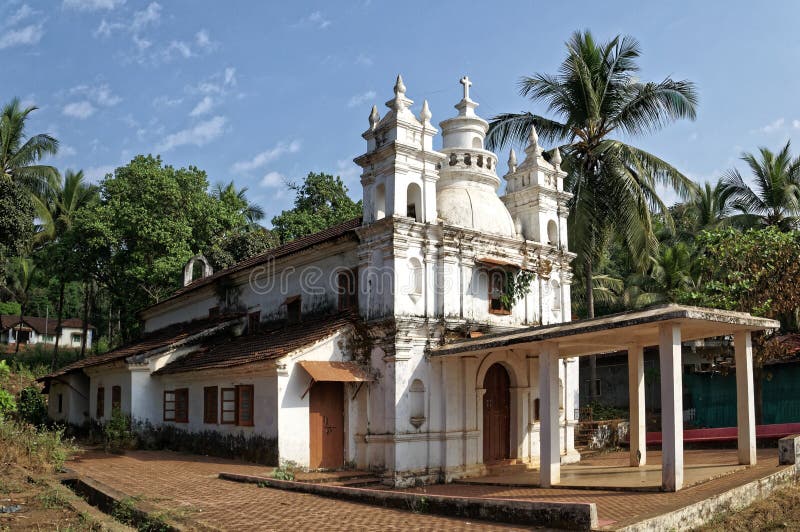 Goan Church stock photo. Image of holiday, goan, architecture - 64433402
