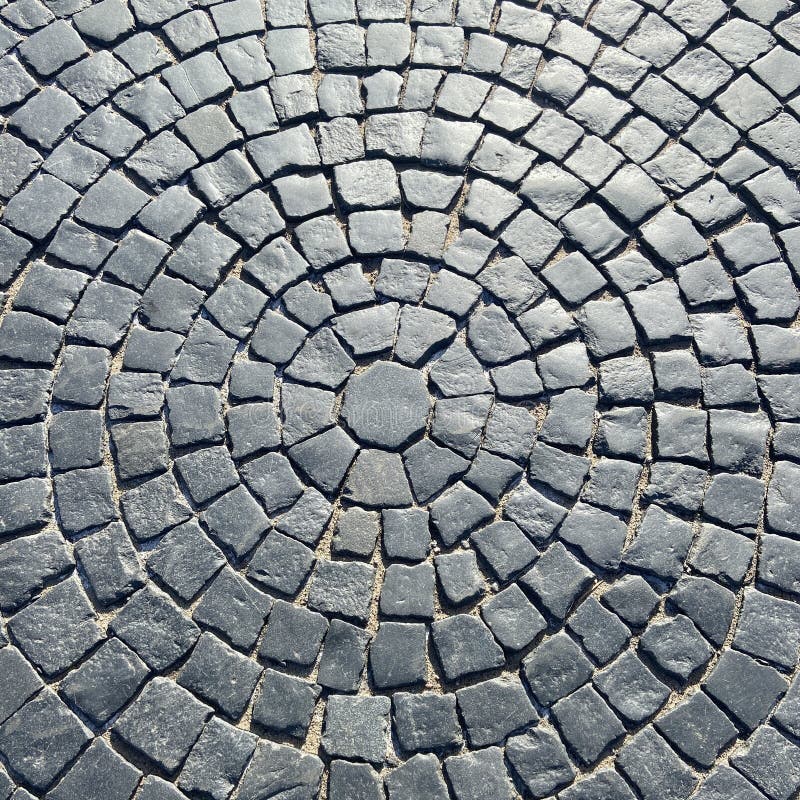 Goanite Paving Stones Laid in the Form of a Circle Stock Photo - Image ...