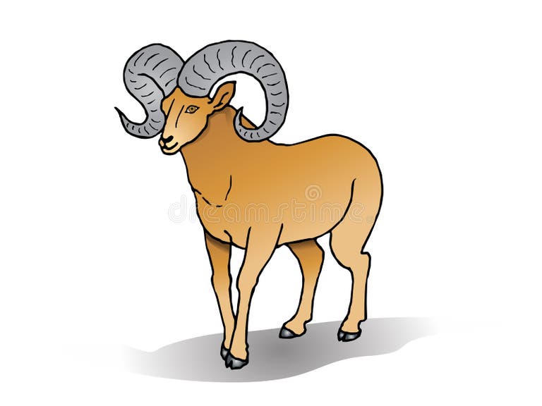 Cheerful White Goat Stock Illustrations – 3,751 Cheerful White Goat ...