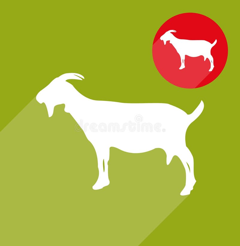 Goat stock vector. Illustration of caprine, angry, silhouette - 295591308