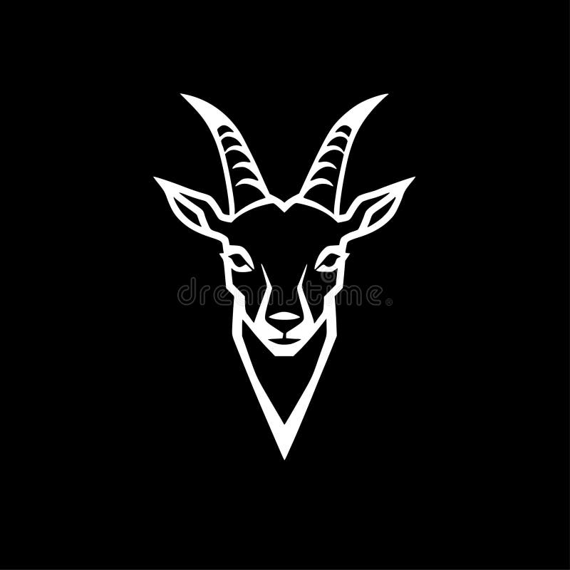 Goat - Black and White Isolated Icon - Vector Illustration Stock Vector ...