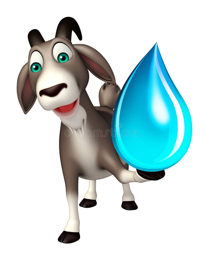 Goat Drop Shape Concept Logo Template Design. Stock Vector ...