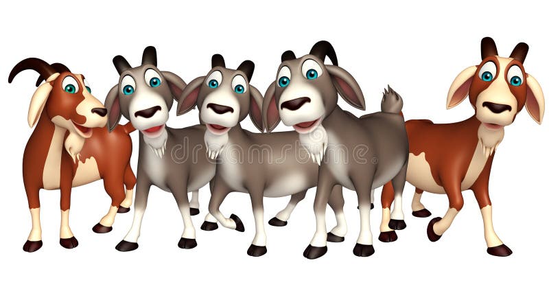 Goat Collection stock illustration. Illustration of animal - 70066819