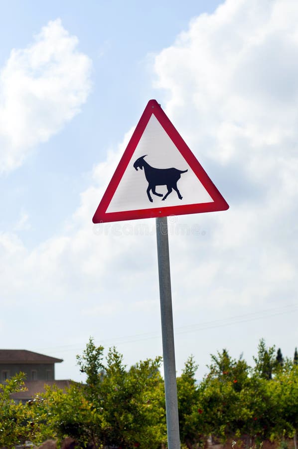 Goat Crossing Sign Stock Photos - Free & Royalty-Free Stock Photos from ...