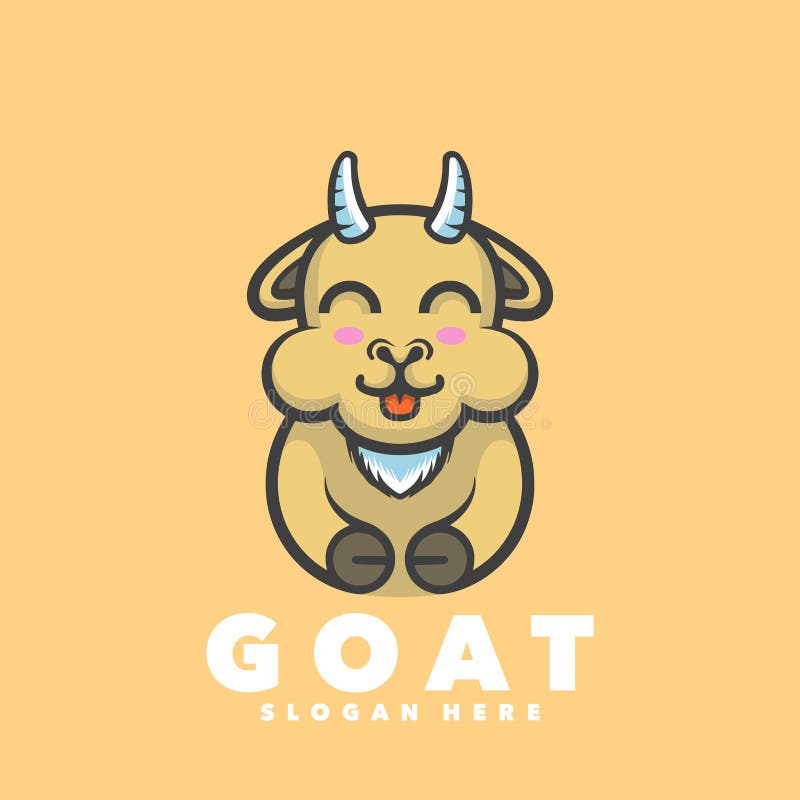 Goat cute cartoon stock vector. Illustration of goat - 278255223