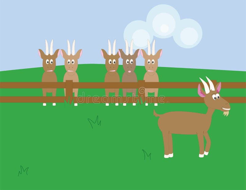 Goat Escaping Stock Illustrations – 2 Goat Escaping Stock Illustrations ...