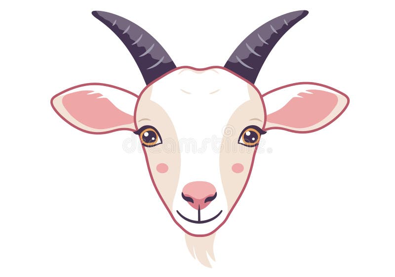 Goat Face Clip Art. stock photo. Illustration of expression - 360533846