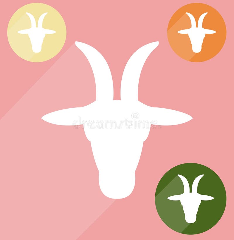 Goat face, head stock vector. Illustration of line, face - 295592662